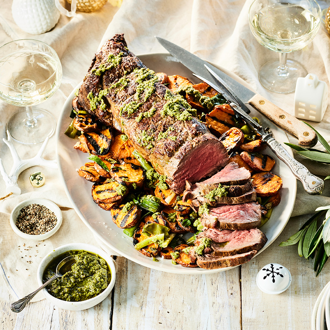 Barbecued Beef Fillet with Grilled Kūmara Salad - Farro Fresh New Zealand